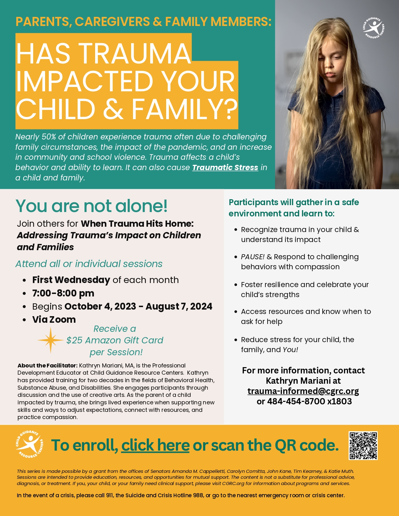 Monthly Zoom Series on Dealing with Trauma - WPSD